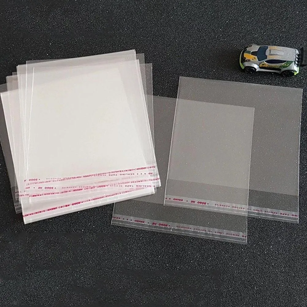 50 Pack Vinyl Record Sleeves: 12 Protective Covers with Self-Adhesive ...