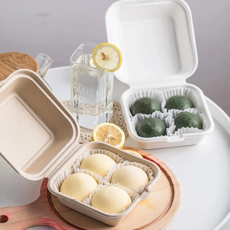 DHgate.com:20/50pcs Disposable Bento Box Microwavable Degradable ...