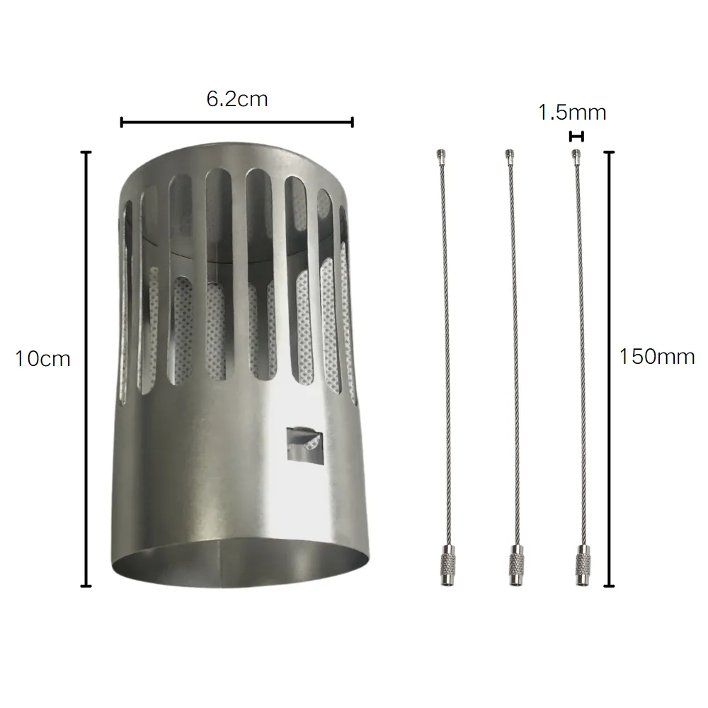 Chimney Spark Arrestor Stainless Steel Rain Cap for Titanium Stove ...