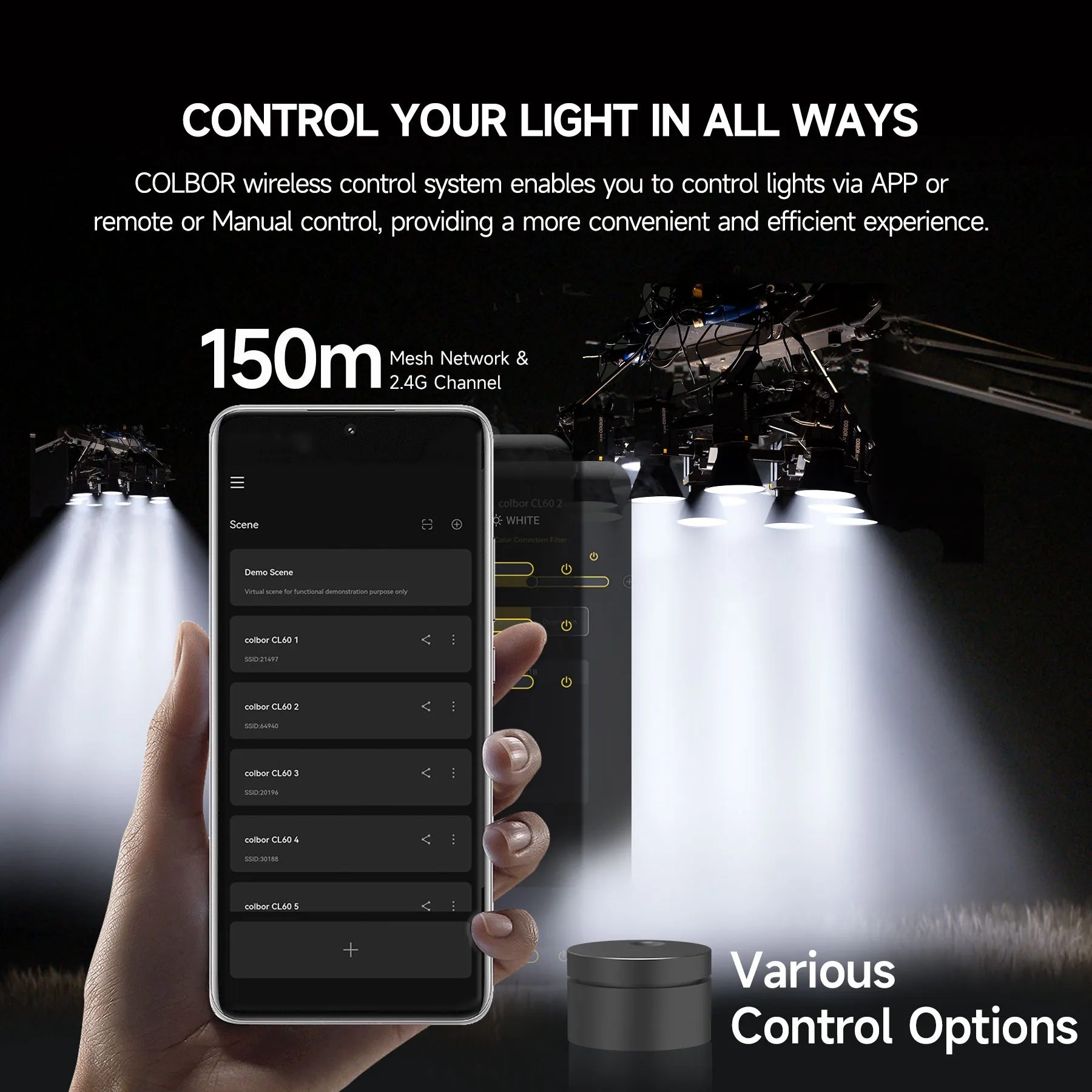 DHgate.com:220W RGB Video Lighting Kit - CL220R LED Studio Photography ...