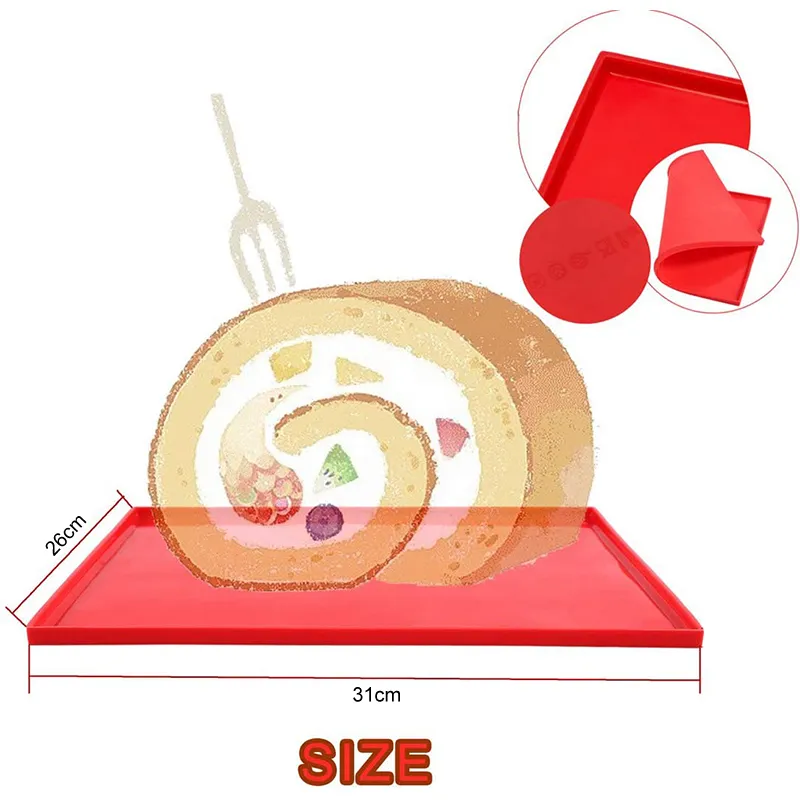 DHgate.com:Large Silicone Swiss Roll Baking Mat, Non-Stick Reusable ...