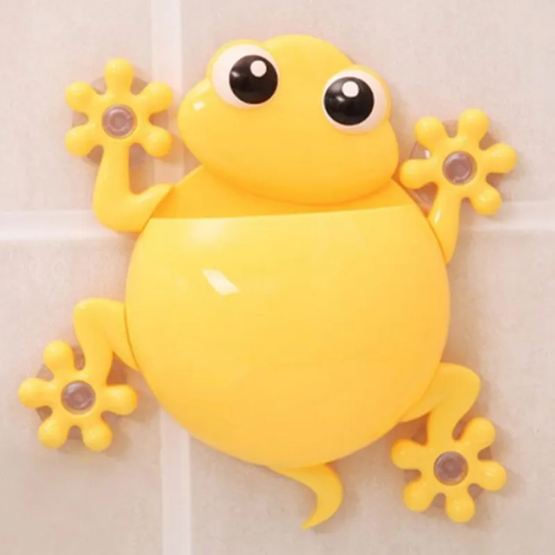 DHgate.com:3-Pack Cute Frog Toothbrush Holder Family Set, Non-Marking ...