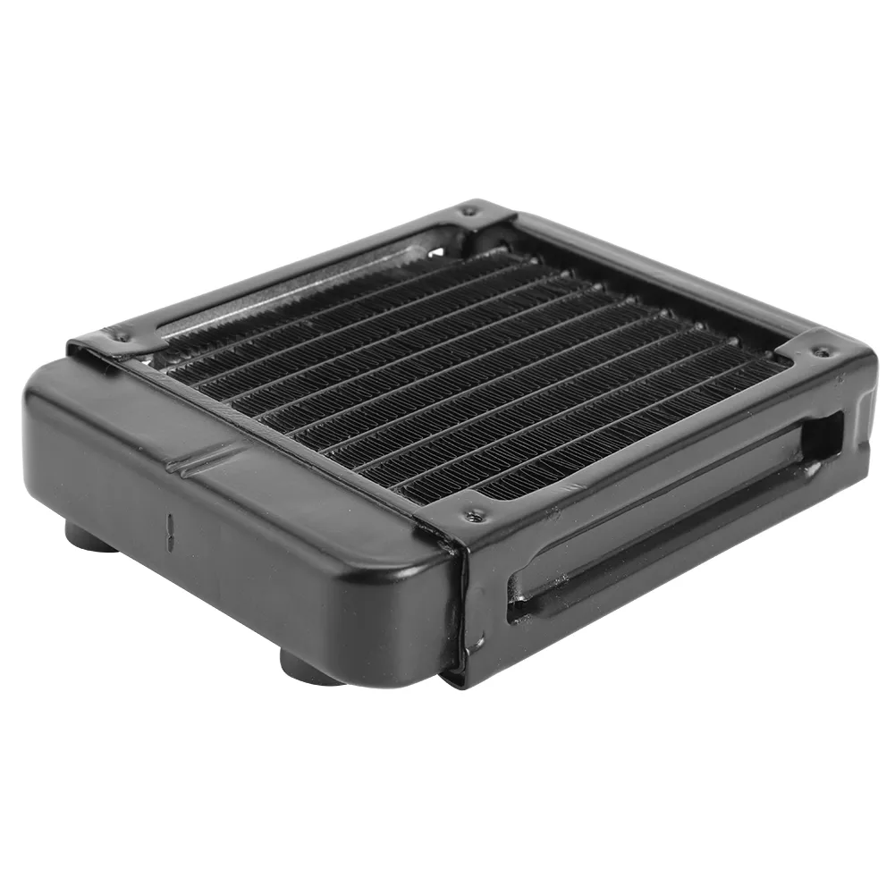 Aluminum 120mm CPU Water Cooler Radiator, G1/4 Thread 10 Tube CPU ...