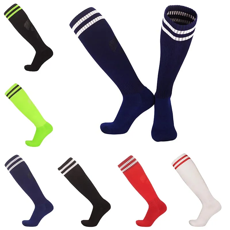 19-Color Unisex Long Soccer Socks for Adults and Youth - Anti-Skid ...