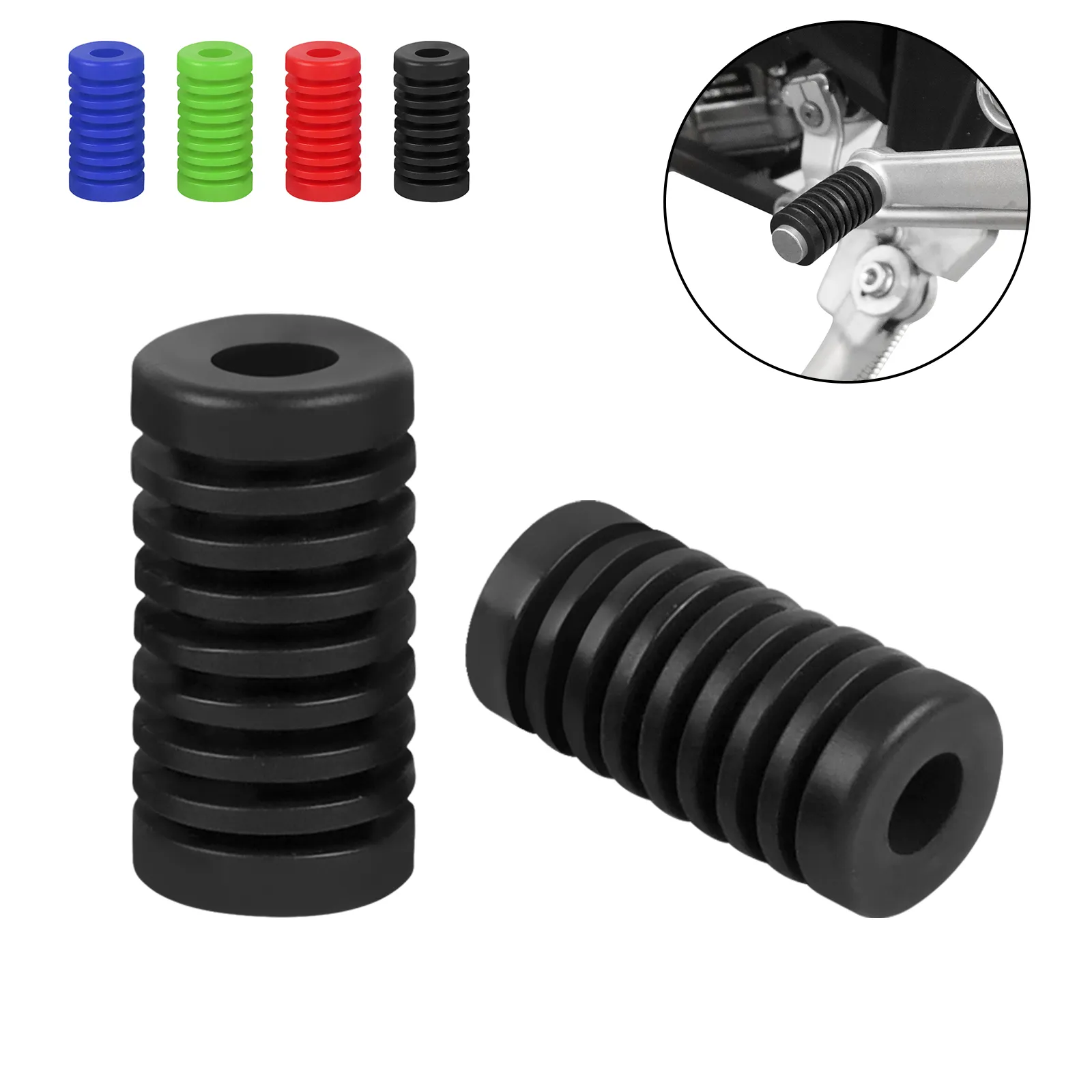 Motorcycle Gear Shift Lever Pedal Foot Pad - Kawasaki Universal Rubber ...