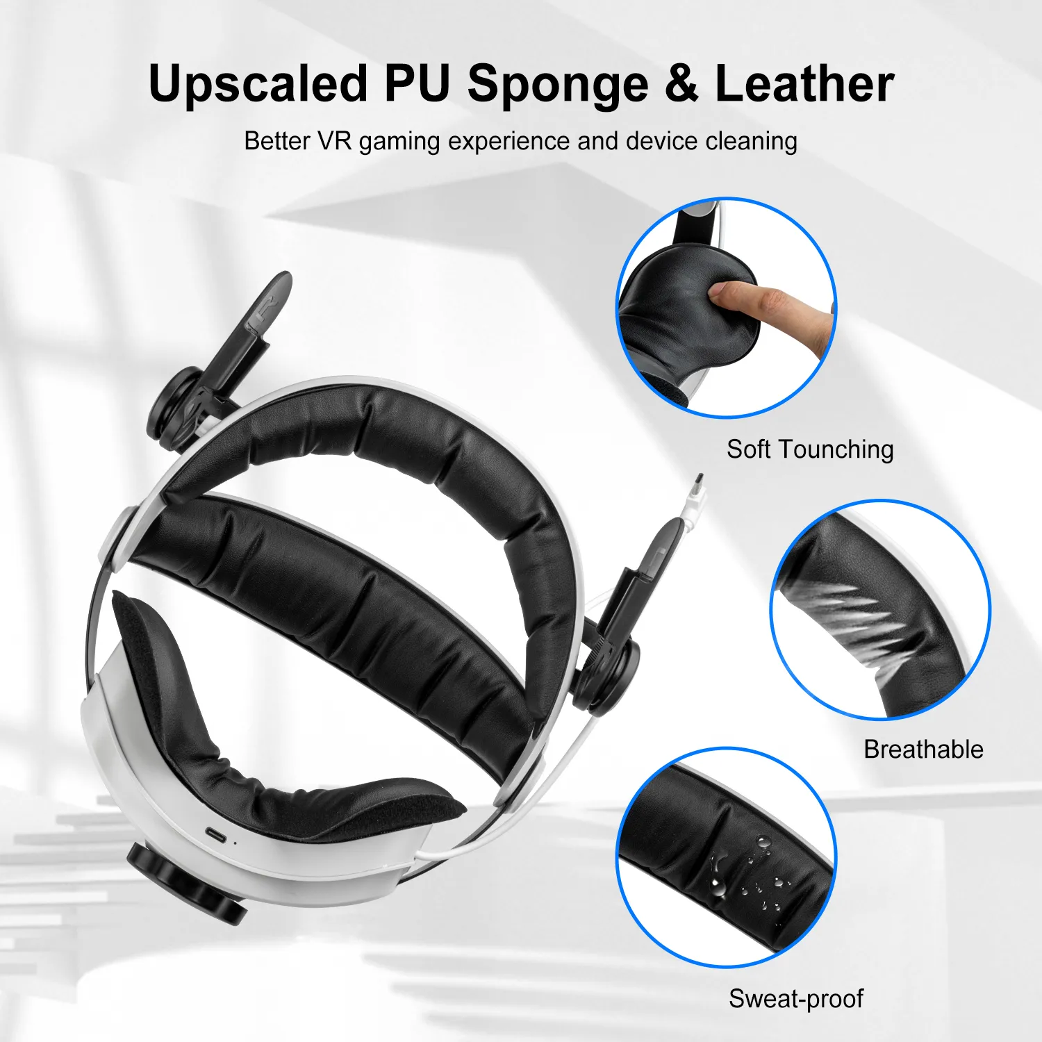 Oculus Quest 2 Elite Head Strap with 5000mAh Battery Pack for Extended ...