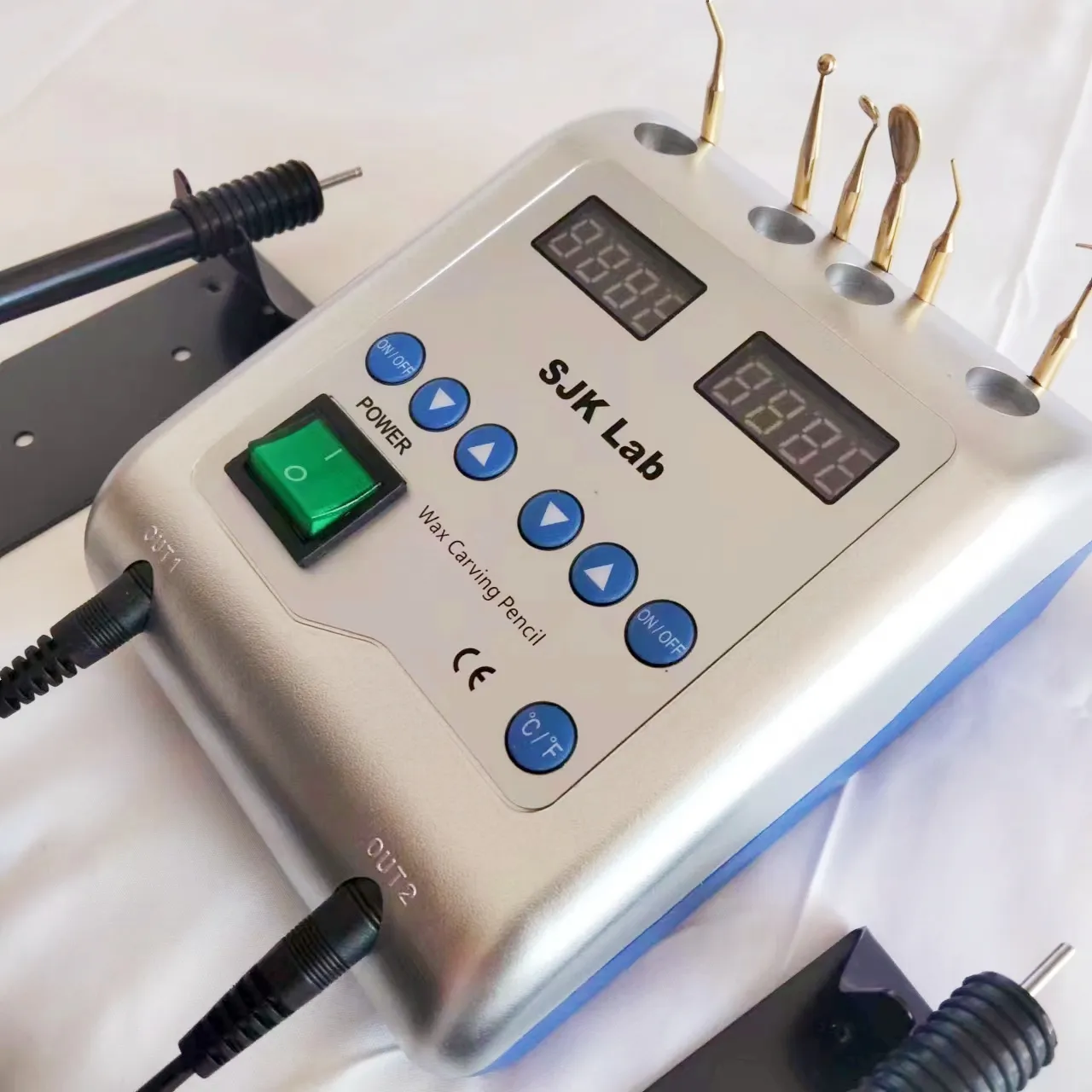 Electric Waxer Knife Kit: 6 Wax Tips, 2 Pens - Professional Dental Lab ...
