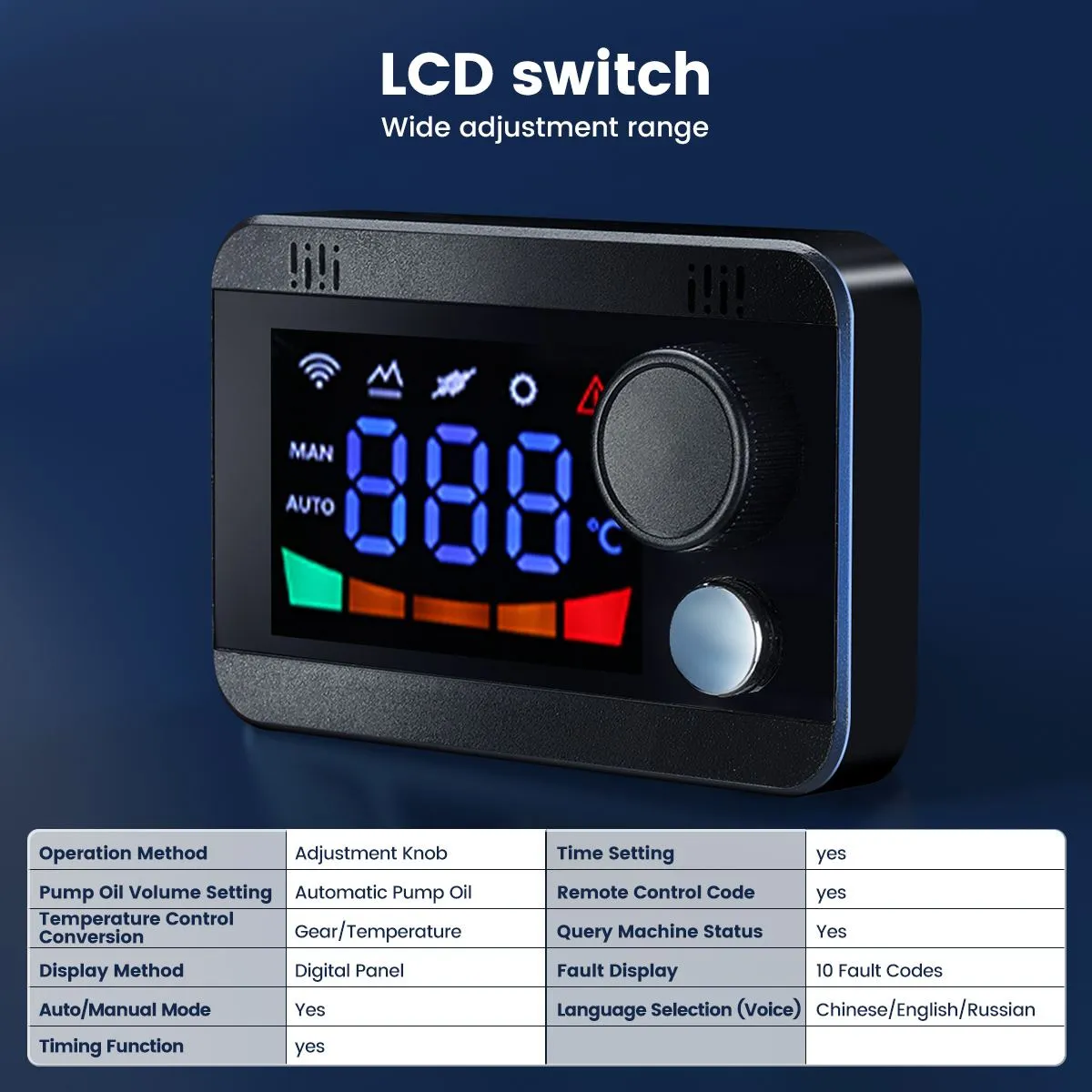 Portable Heater Car 12V Universal 2KW All In One Air Heater With LCD ...
