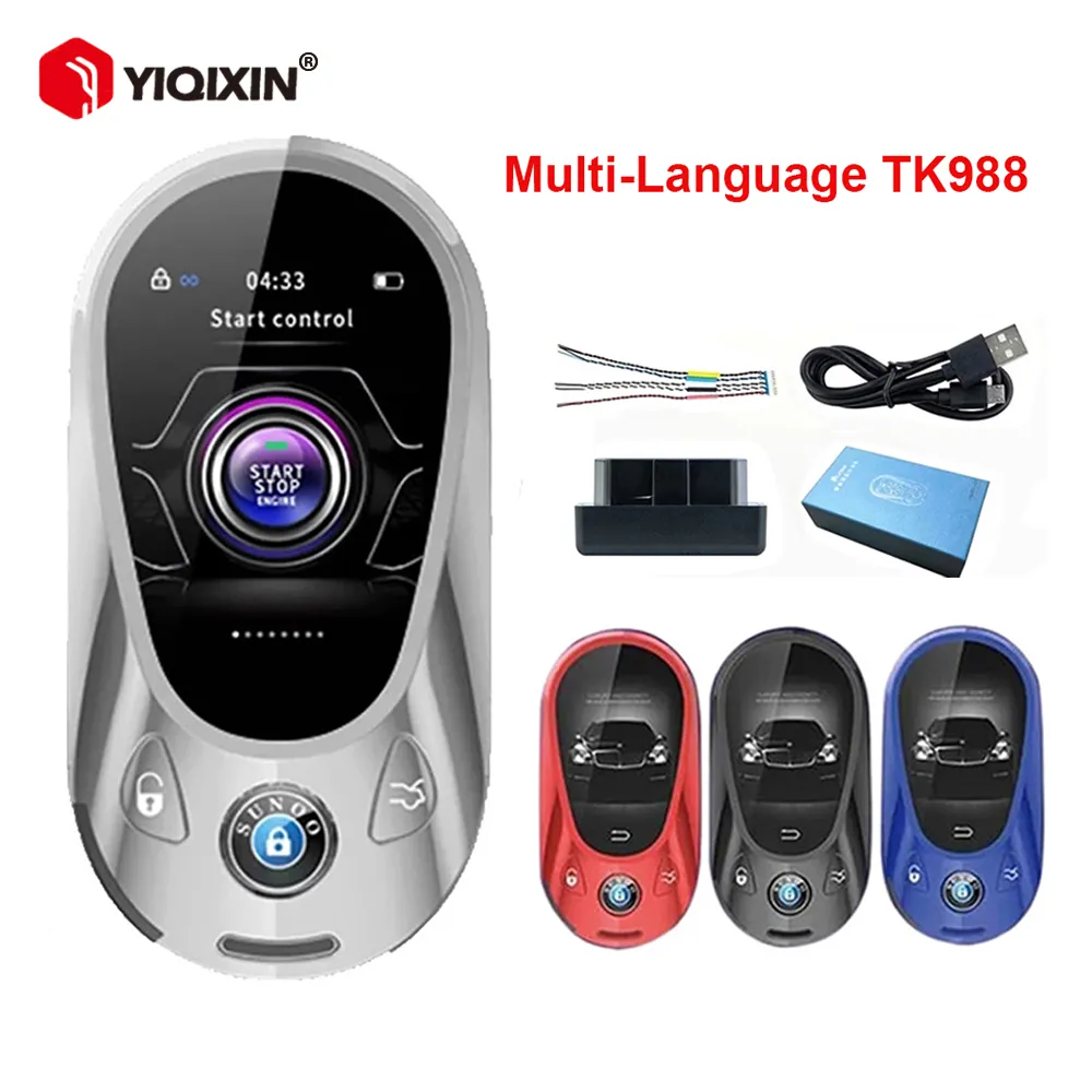 Smart Car Keys: Universal LCD Touchscreen Car Key With Remote Start ...