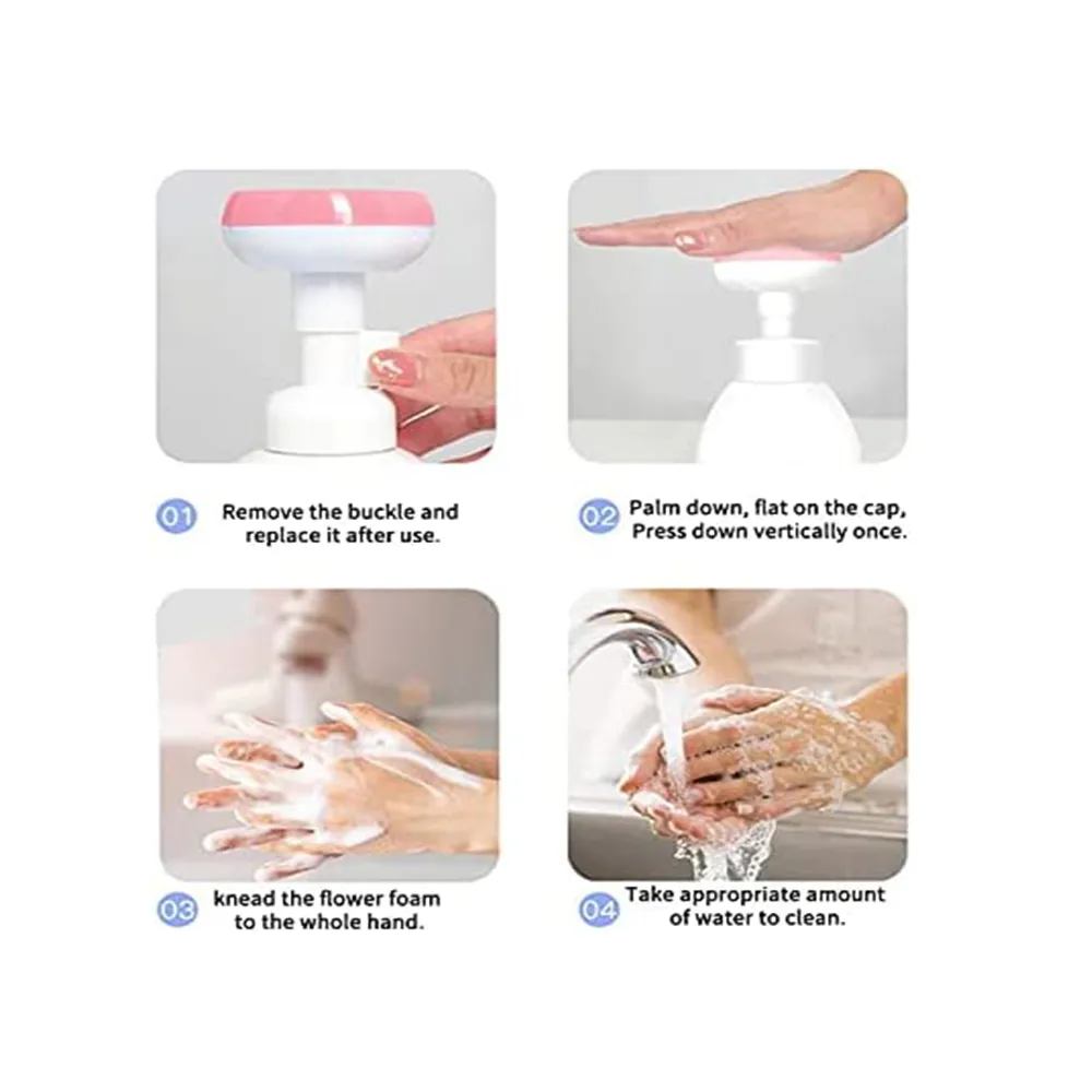 Flower-Shaped Foaming Soap Dispenser Kids Fun-Time Hand Washing Foam ...