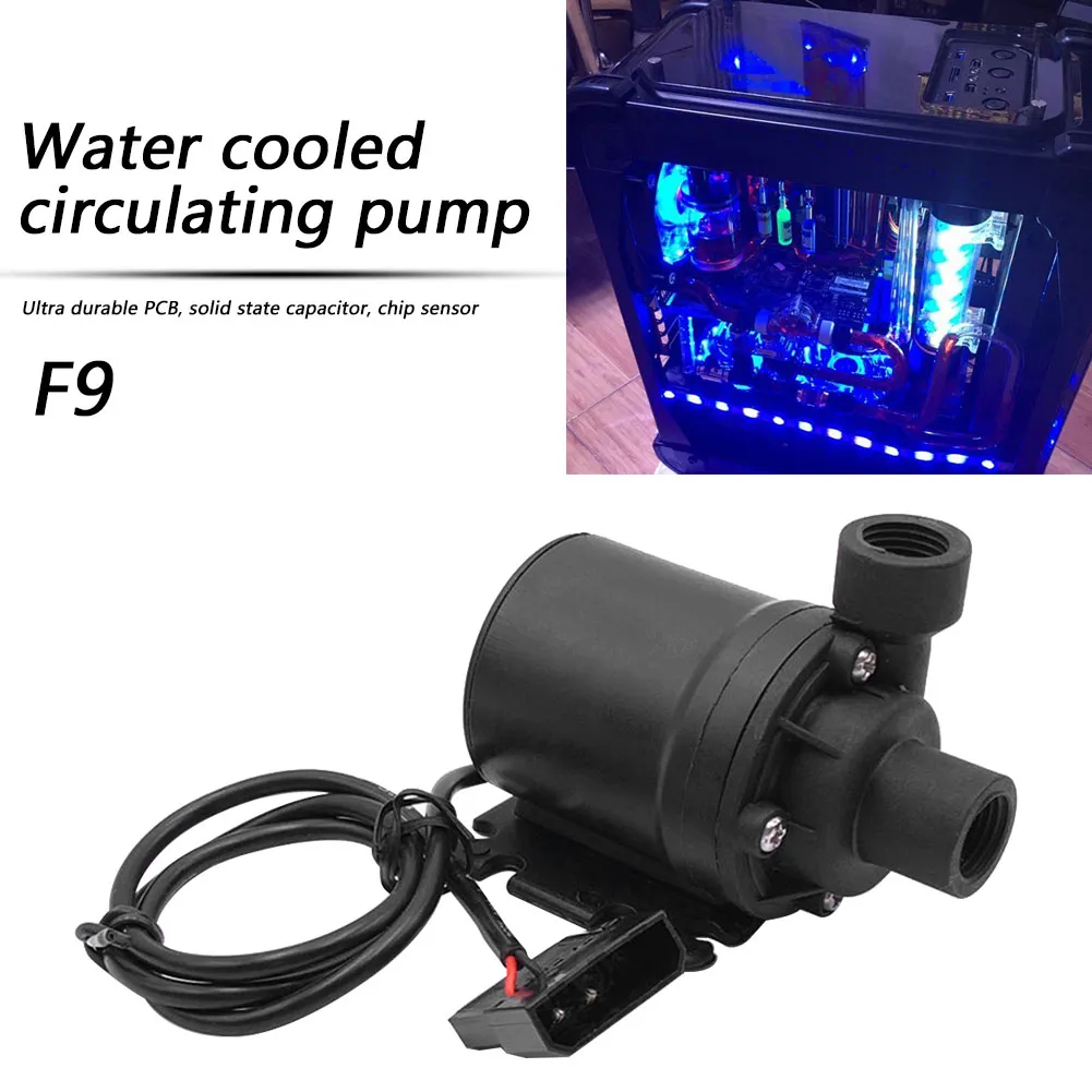 High-Flow DC 12V Water Pump w/ G1/4 Thread, Molex 4-Pin Connector for ...