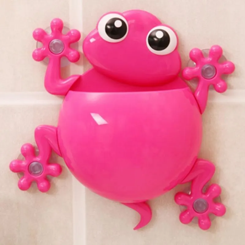 DHgate.com:3-Pack Cute Frog Toothbrush Holder Family Set, Non-Marking ...