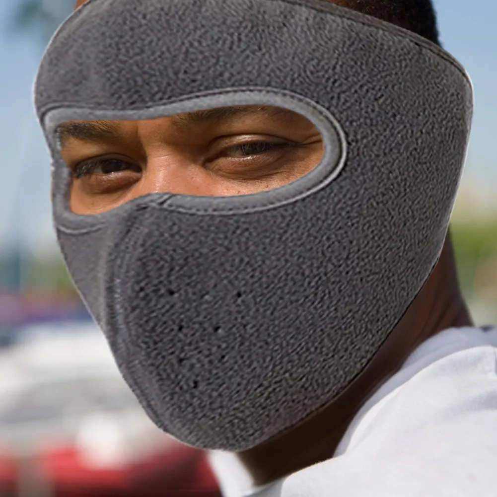 Winter Windproof Fleece Cycling Mask - Full Face Cover for Men & Women ...