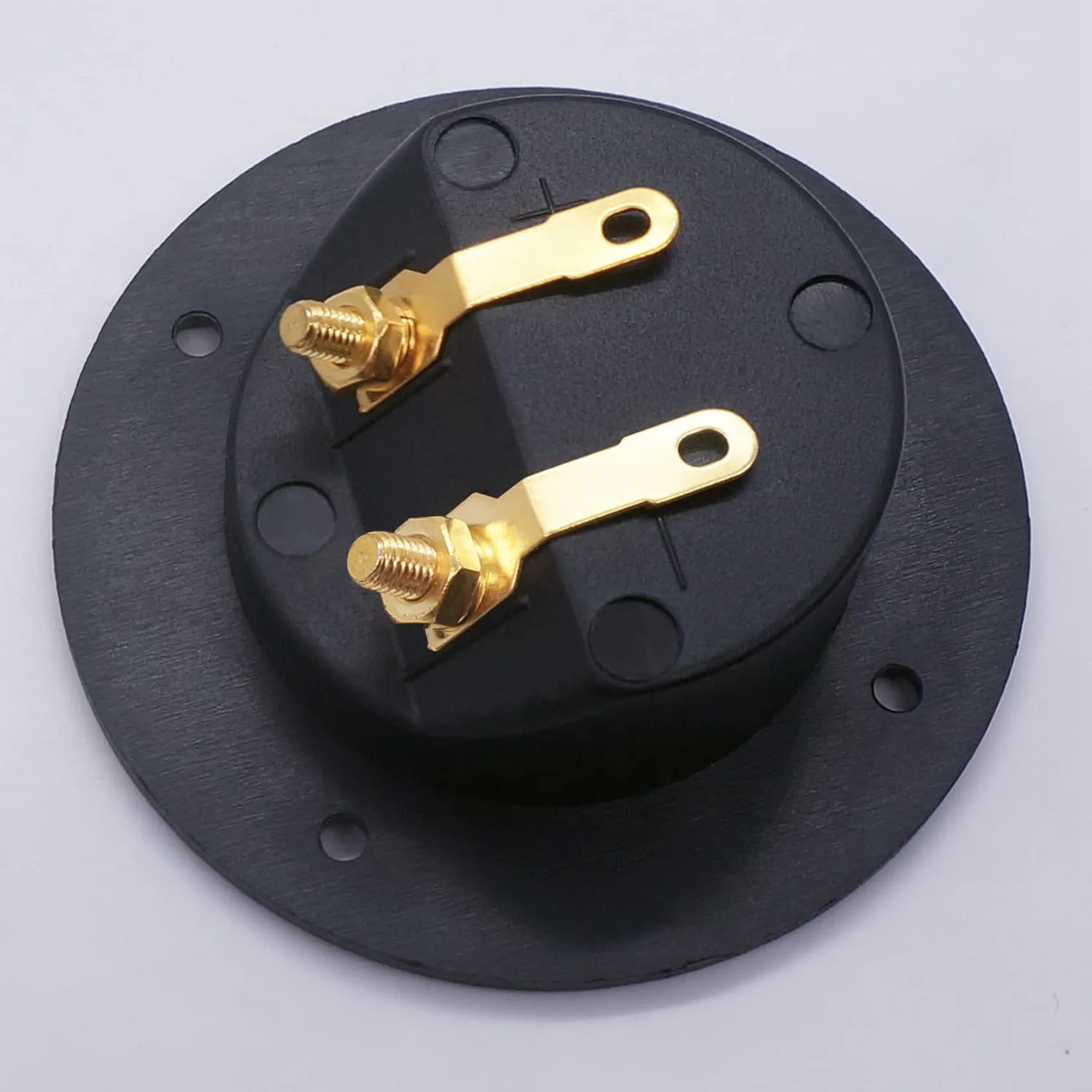 Round Subwoofer Box 2-Pack Round Spring Loaded Speaker Terminal Cups ...
