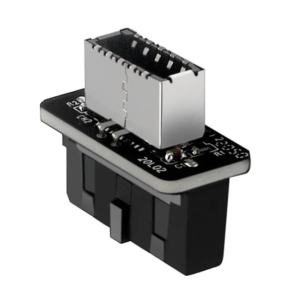TYPE C Front Panel Adapter USB 3.0 19P/20P To TYPE E 90° Converter Plug ...