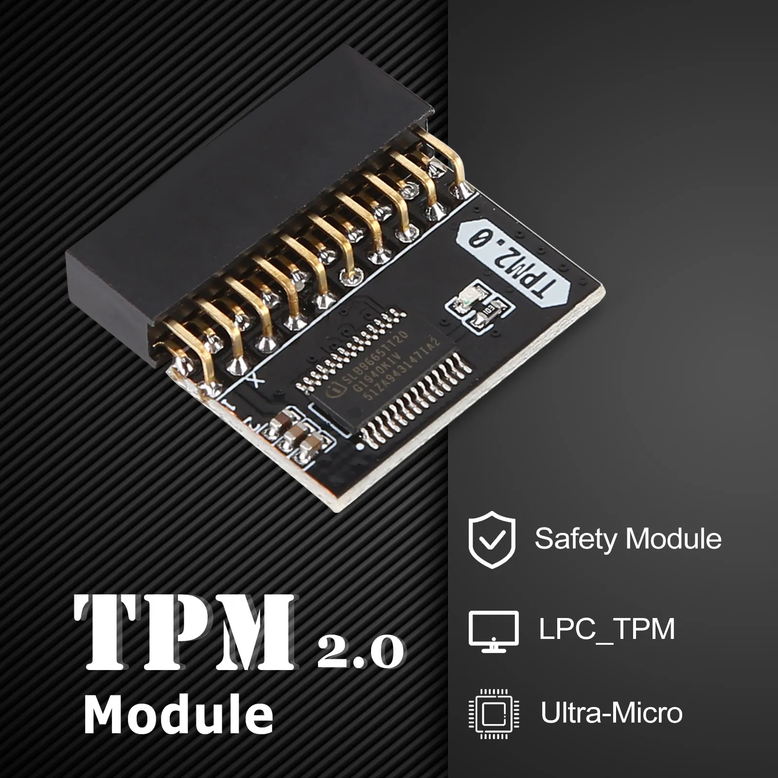 Upgraded 20-Pin TPM 2.0 Encrypted Security Module LPC Motherboard Card ...