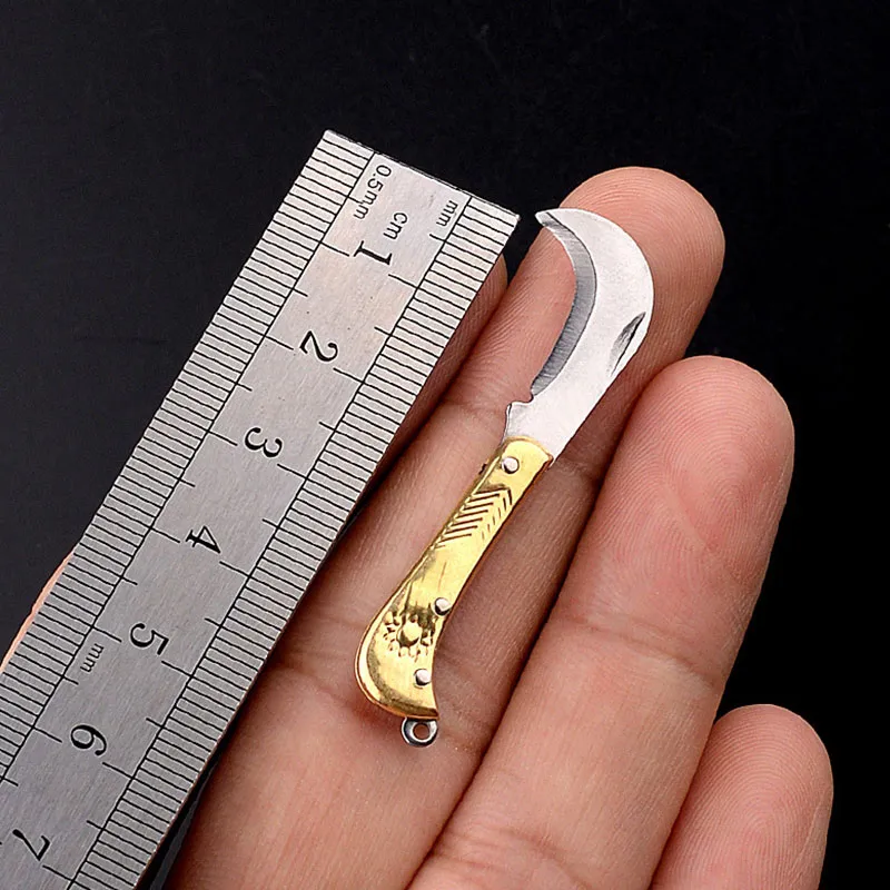 Multipurpose Mini Pocket Fruit Knife Keychains: Portable Keyring ...