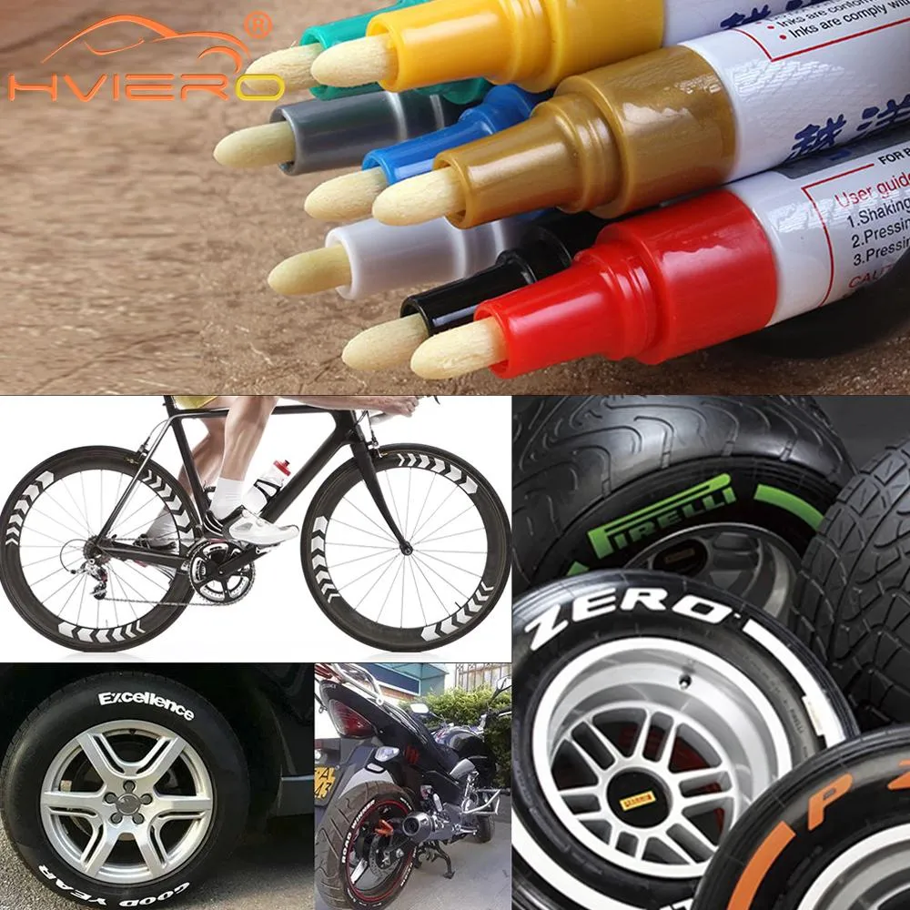 Multicolor Paint Marker Waxing Sponge Pens | Permanent, Waterproof for ...