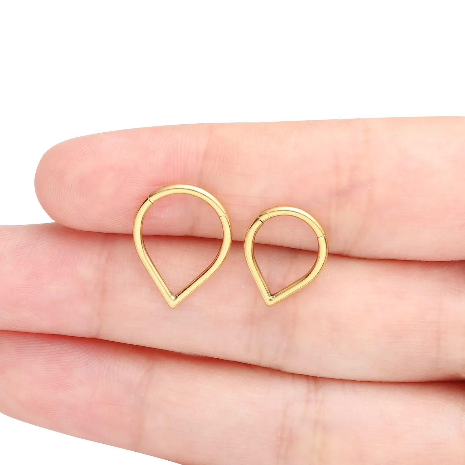 DHgate.com:Titanium Teardrop Nose Ring Set: Stylish Piercing Jewelry ...