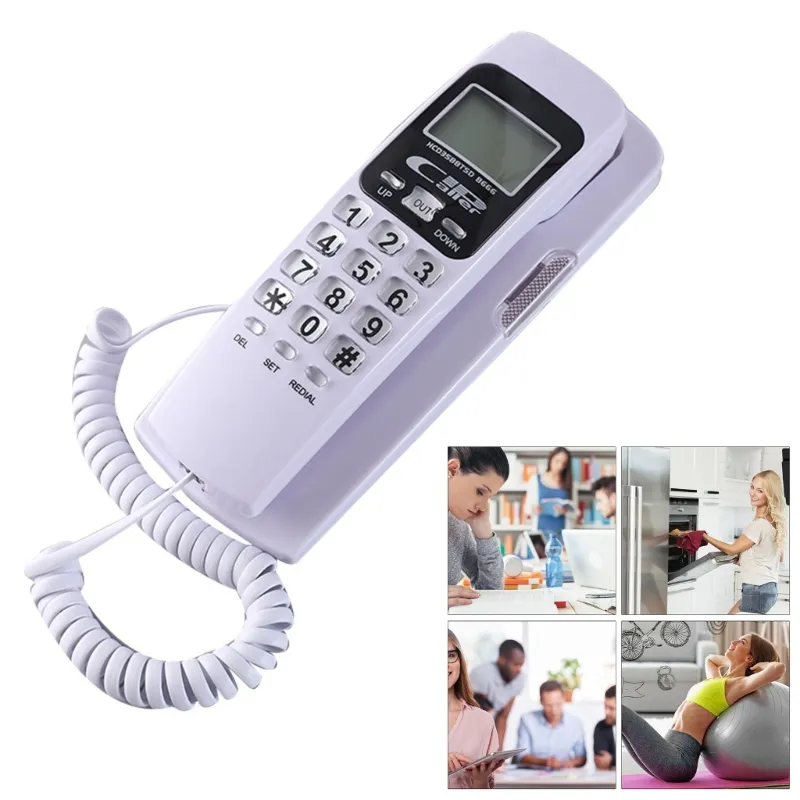 Modern Size Phone Fixed Landline with CalleID Display and Redialing ...