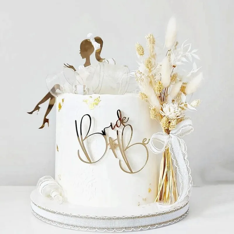 Gold wedding cake toppers 60 photos - Vianawedding.com