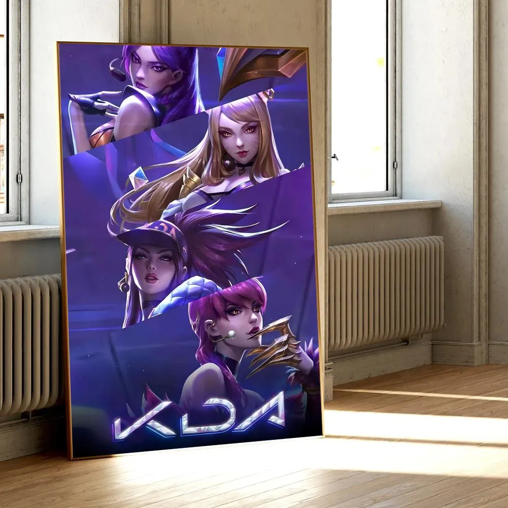 KDA Kaisa Ahri Akali Posters | Premium Art Prints for Gaming Room Decor ...