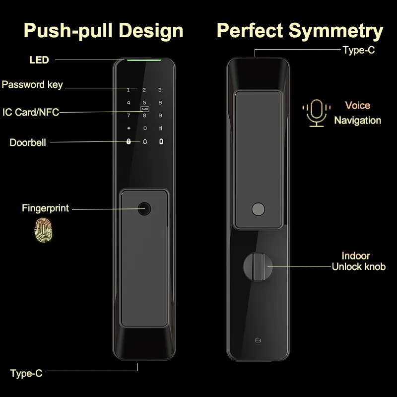 DHgate.com:2024RAYKUBE KX2 TT Lock - Smart Biometric Fingerprint Door ...