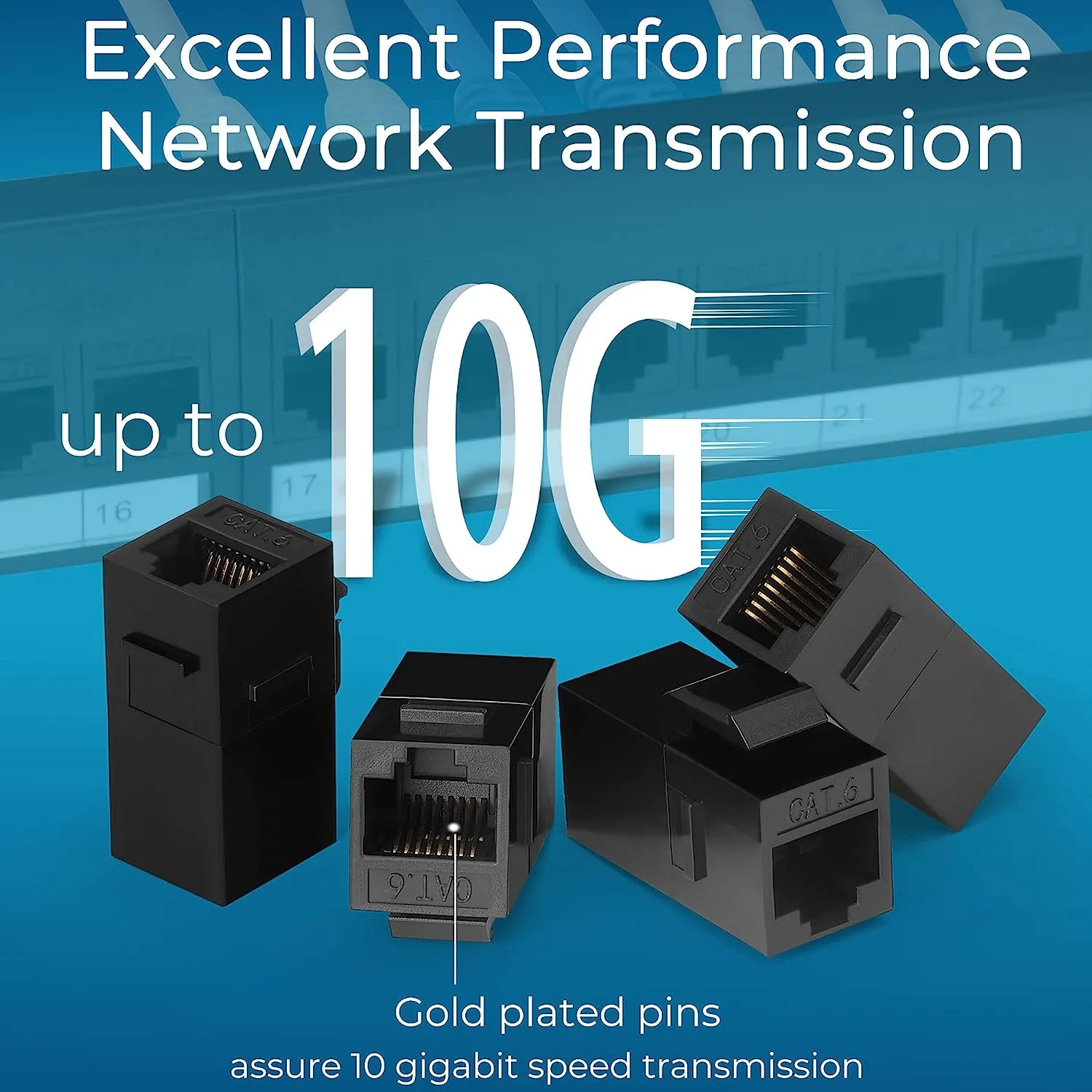 ZoeRax Cat6 Cat6a Cat7 24 Port Patch Panel, RJ45 Keystone Coupler Patch ...