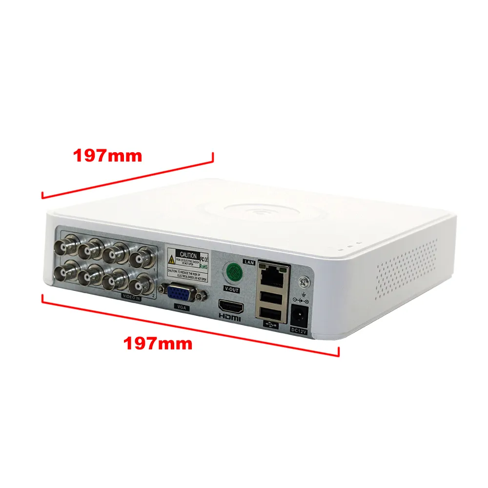 DHgate.com:P2P Coaxial Audio CCTV DVR Hybrid 8CH 5M-N 5 In 1 AHD CVI ...