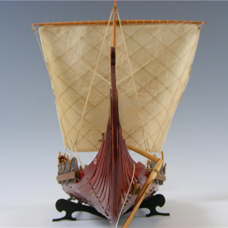 Viking Ship Scale Model Kit 1/50 DIY Wooden Scale Sailing Boat Ship ...