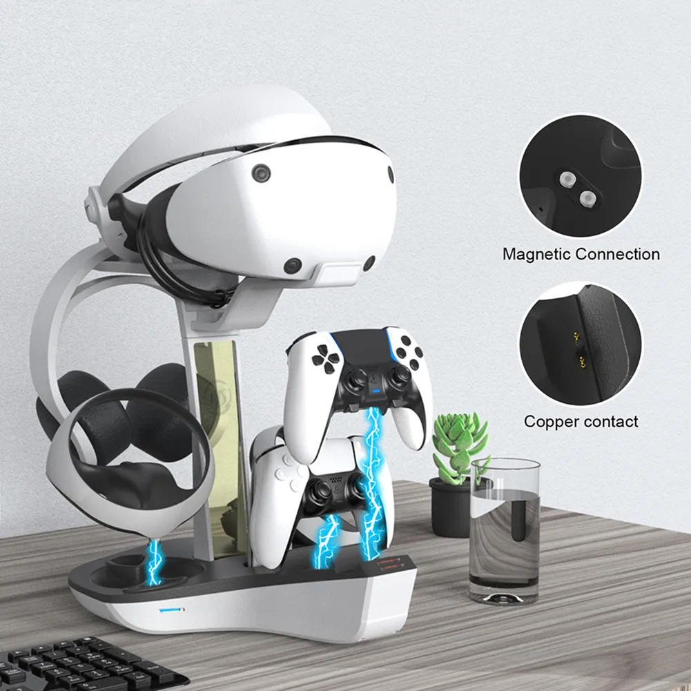 DHgate.com:PS5 VR2 Controller Charger Docking Station Cradle w/ LED ...