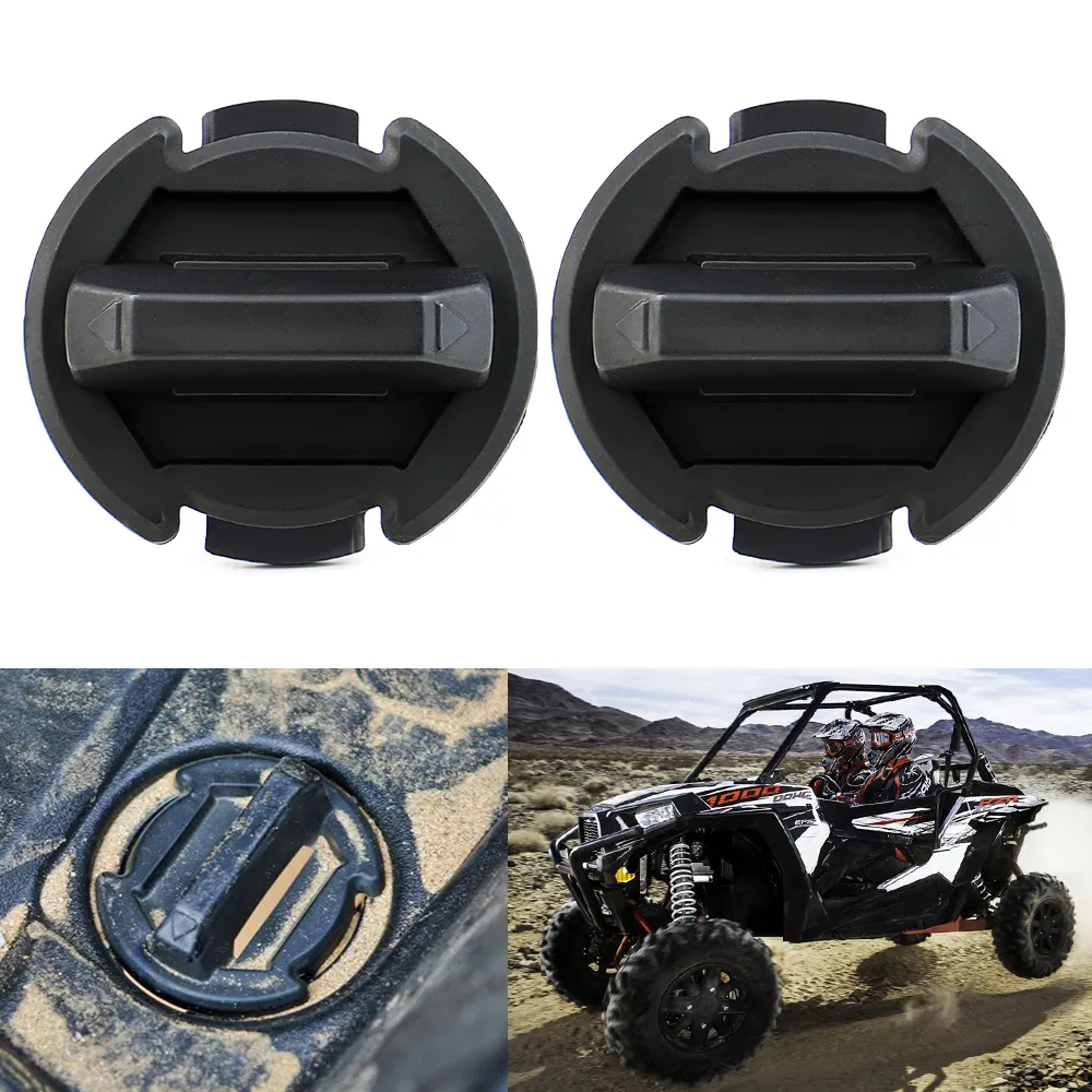 2-Pack Black Twist Drain Plug Traps for Polaris RZR 900/1000/Turbo ...