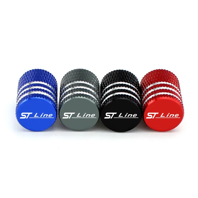 Stylish Car Tire Valve Stem Caps for Ford ST Line Focus 23 Mondeo Ecosport Kuga Fiesta Mk3 Accessories