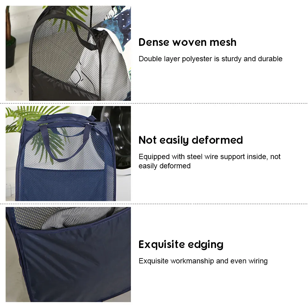 Durable Mesh Laundry Basket with Handles for Efficient Laundry ...