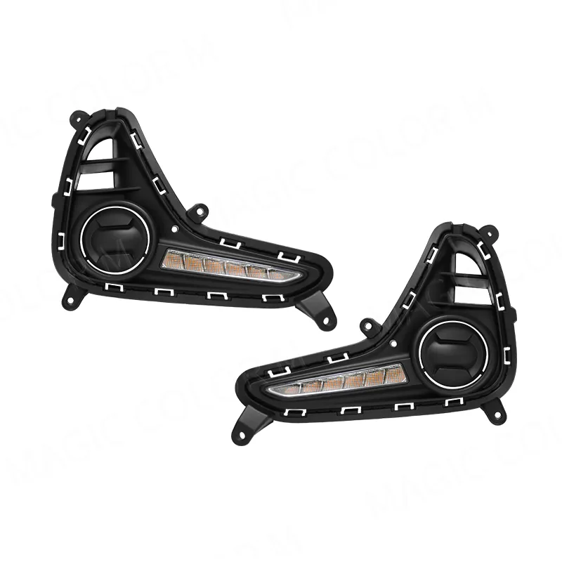 DHgate Waterproof LED Fog Lamp Turn Signal for Hyundai Grand I10 DRL Daytime Running Light Automobiles Motorcycles