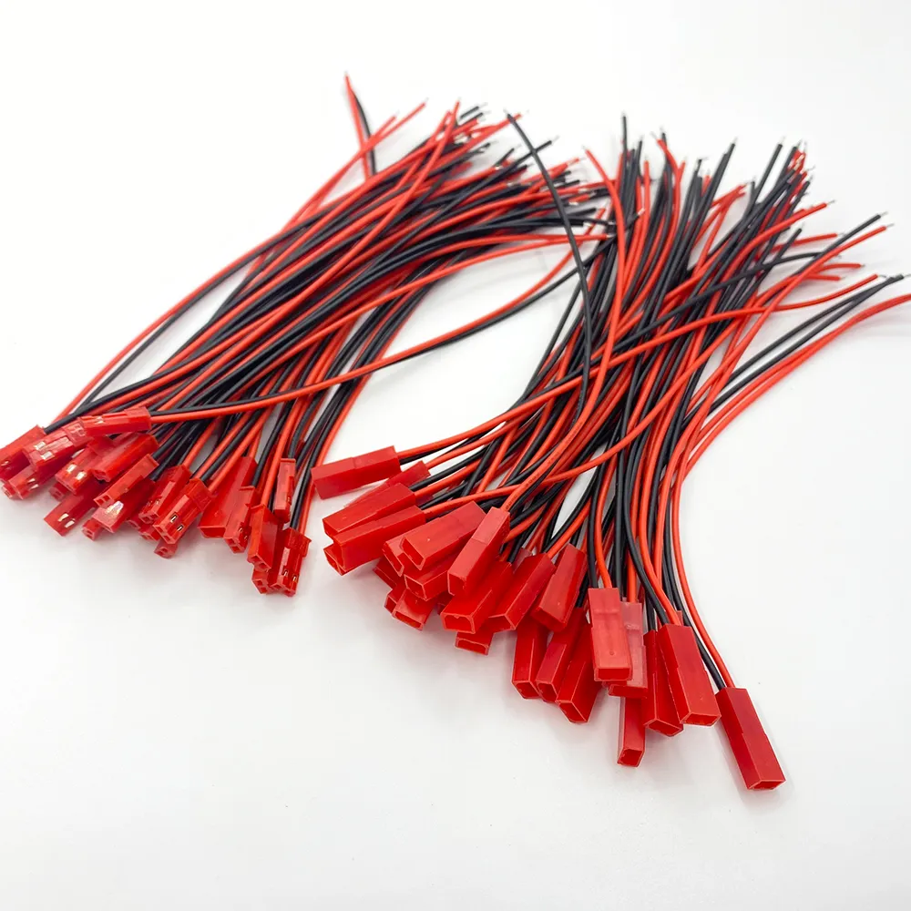Jst 2 Pin Connector YnGia 10 Pairs 24 AWG JST Plug Connector 2 Pin Male ...