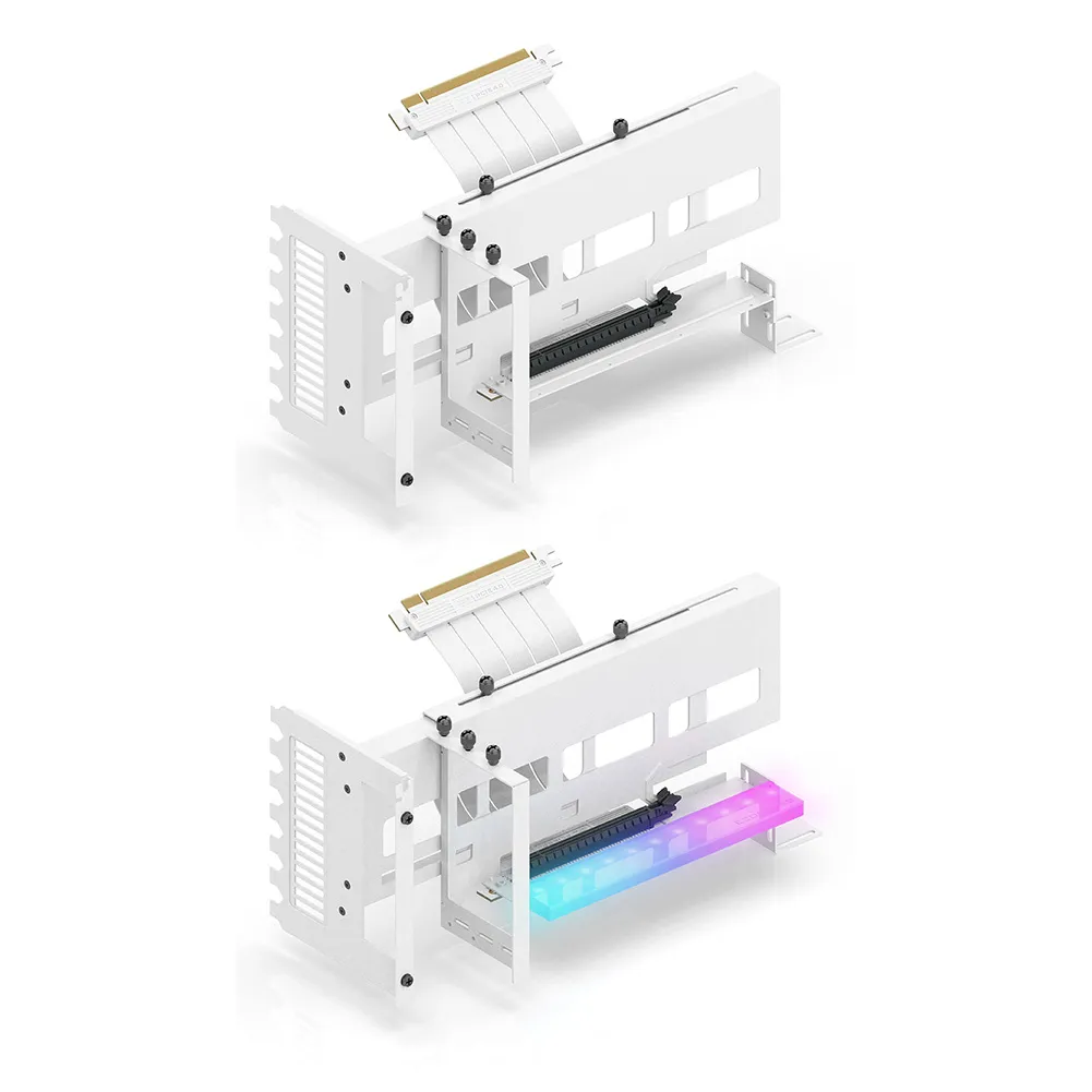 Upgraded6.69in Vertical Graphics Card Mount Holder with ARGB LED Module ...