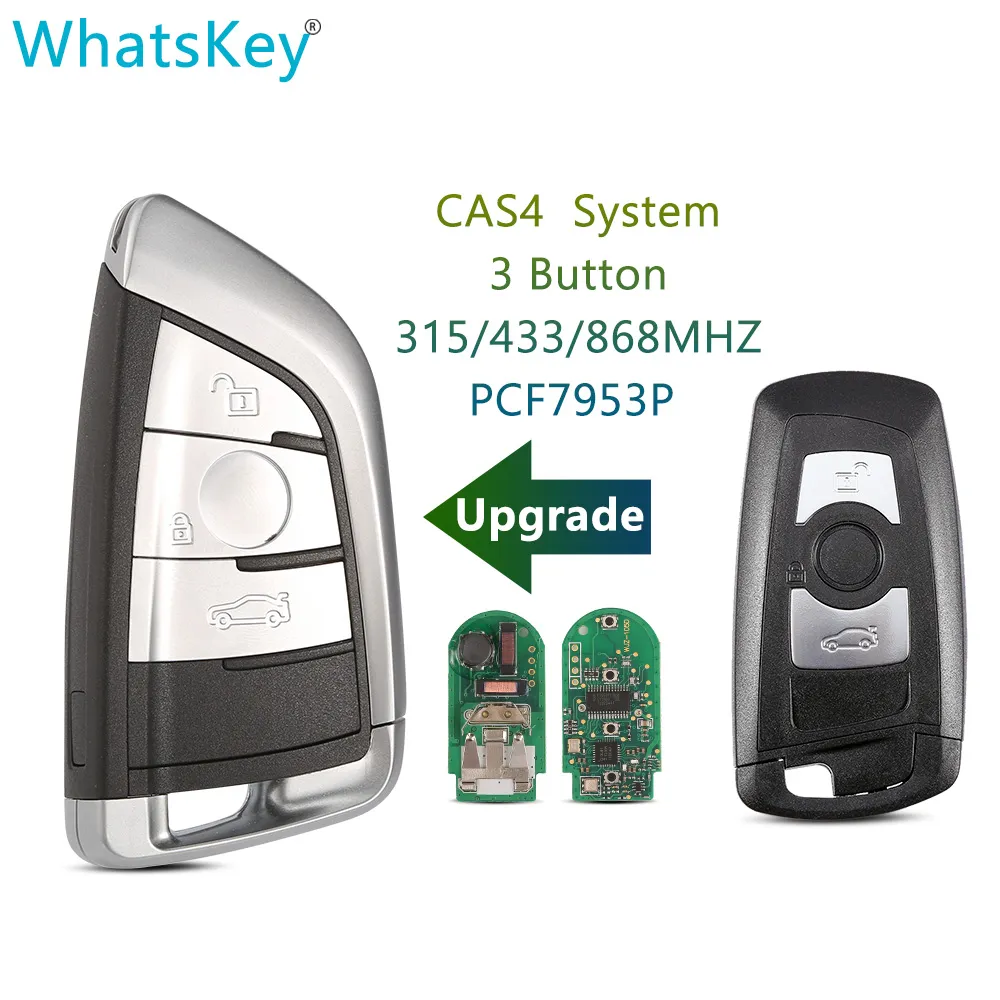 New 3-Button Car Remote Key 315/433/868MHz PCF7953 Chip for BMW CAS4 ...