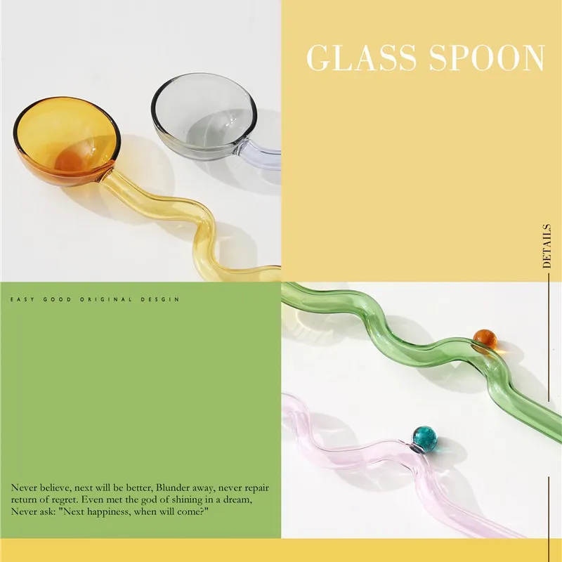 DHgate.com:Crystal Glass Clear Teaspoons - Stylish Drink Stirrers for ...