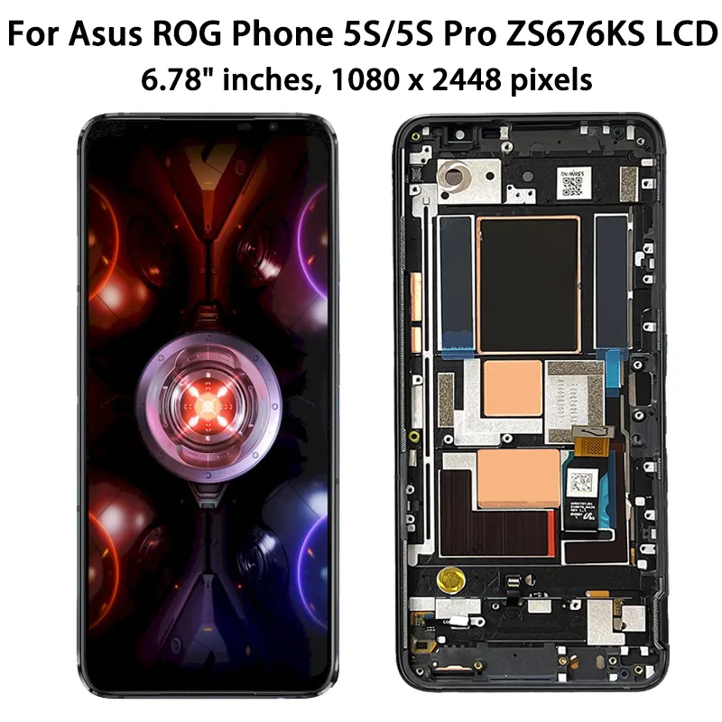 DHgate.com:78'' AMOLED For Asus ROG 5s LCD Original Screen Replacement For ROG Phone 5S ZS676KS ...