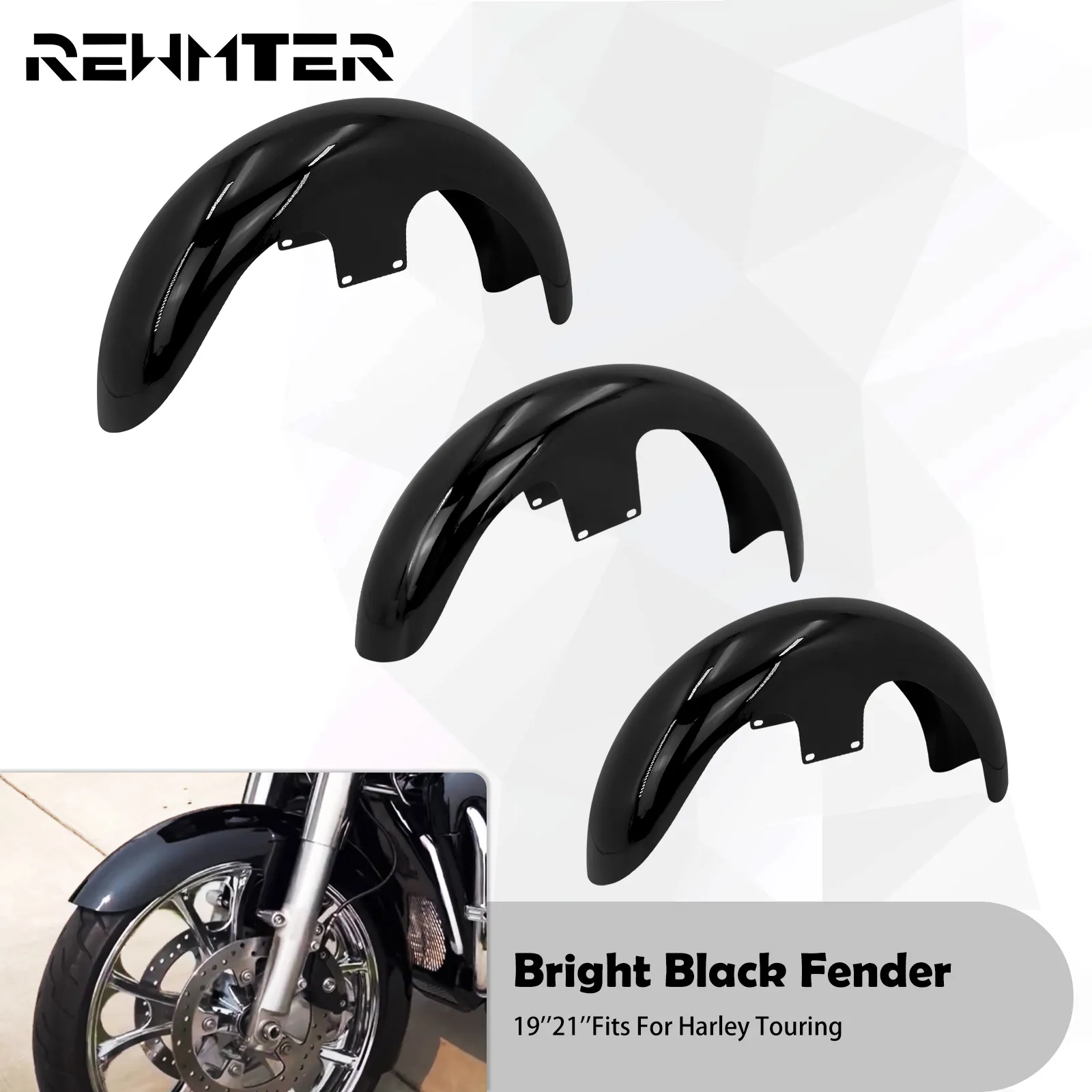 21 Harley Front Fender Black Matte NEW!!! Carbon Fiber Front Fenders
