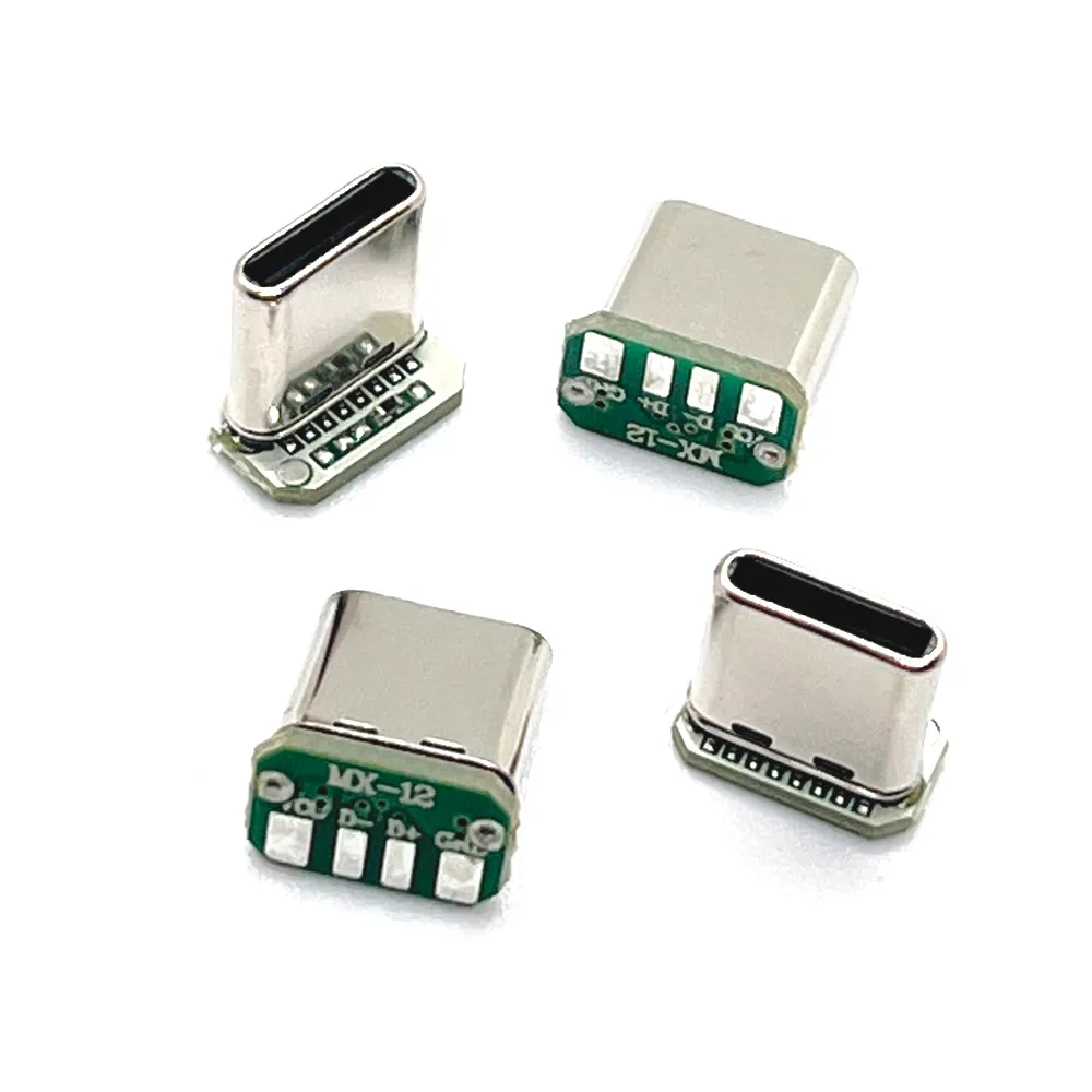 1-USB 3.1 Gen2 Type-C 16-Pin Male Vertical Welding Patch Board Data ...