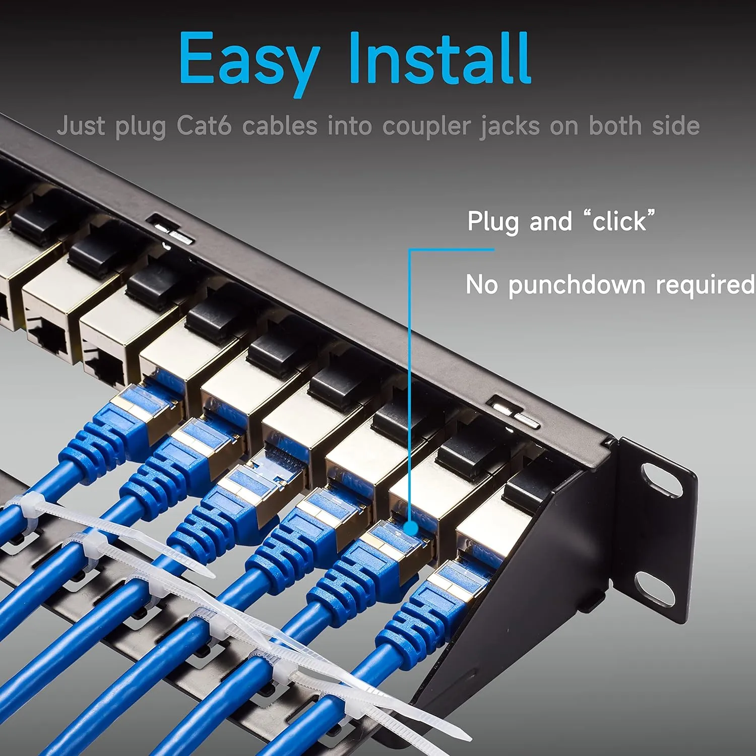Engraving Router Bit 24 Port Cat7 STP Patch Panel - Feed Through ...