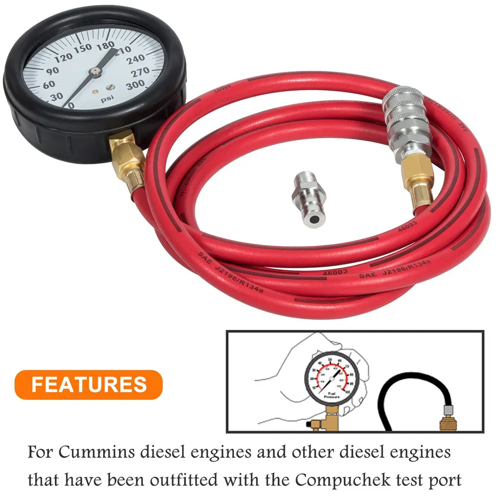 DHgate.com:TU-32-20 Diesel Fuel System Test Port Pressure Test Gauge 3 ...