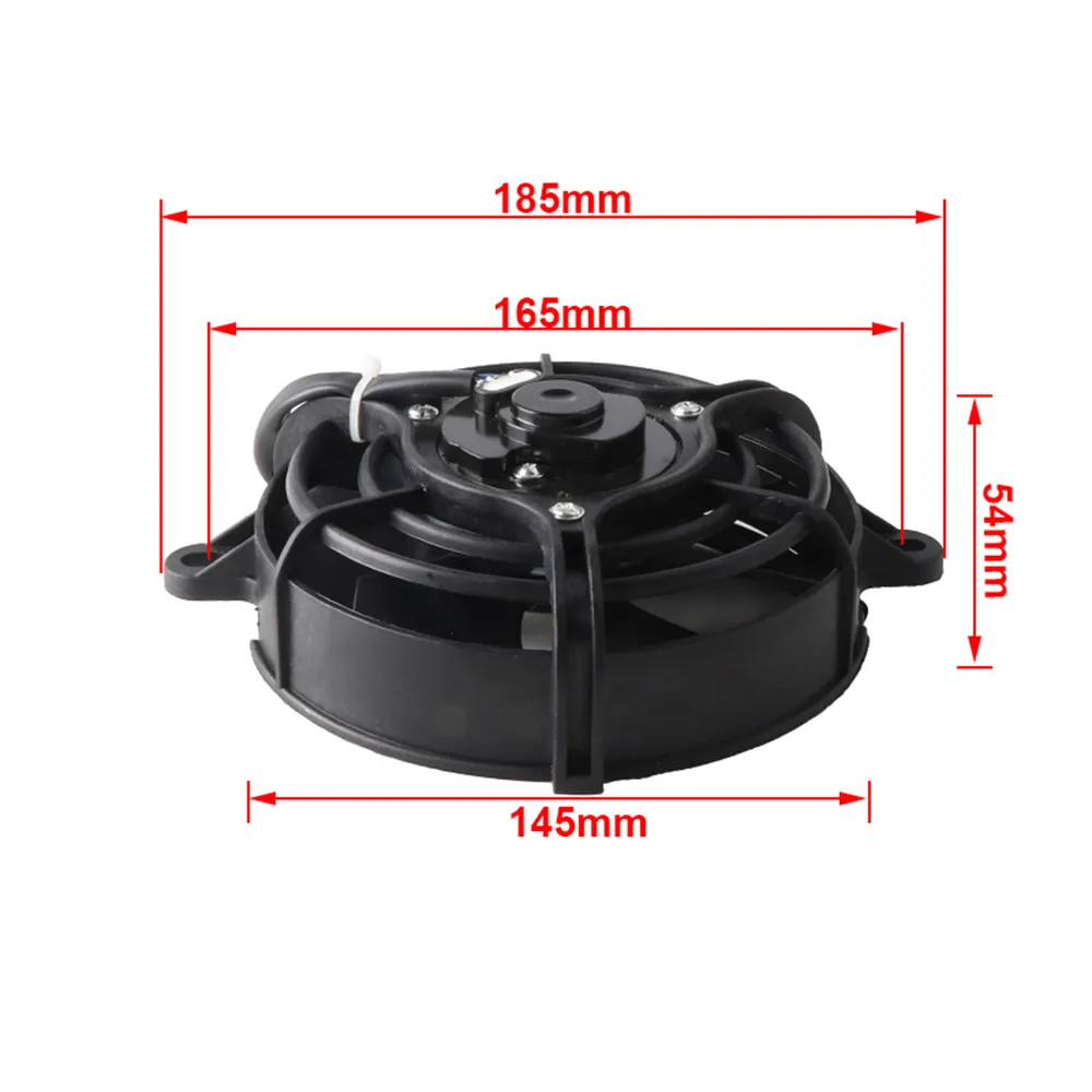 Motorcycle Cooler Radiator Kit Universal Radiator Cooling Fan With 12V ...