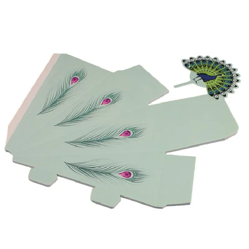 25/Peacock Feather Chocolate Candy Box For Guests Gift Bag Kid Birthday ...