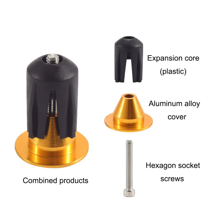 6-Color Aluminum Bicycle Handlebar End Plugs | Durable Cycling ...