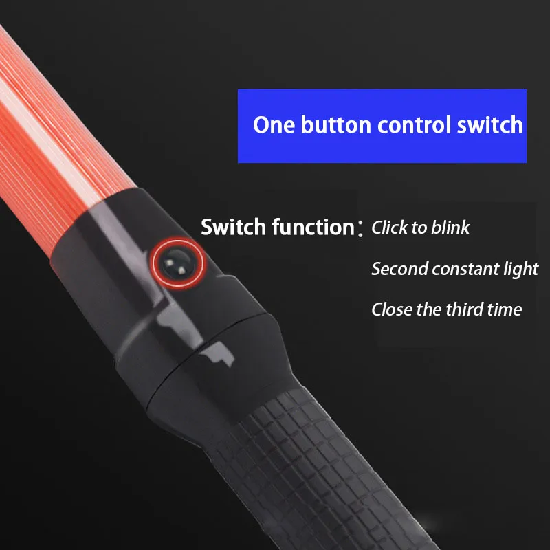 KOOJN 54cm Traffic LED Light Stick: Rechargeable, Roadside Safety ...