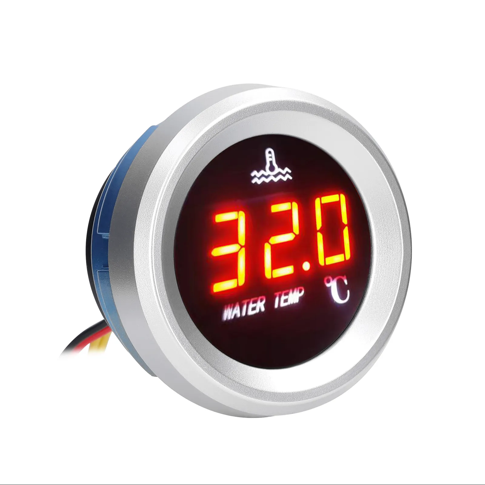 52mm Digital Water Temperature Gauge for Car with LED Display and ...