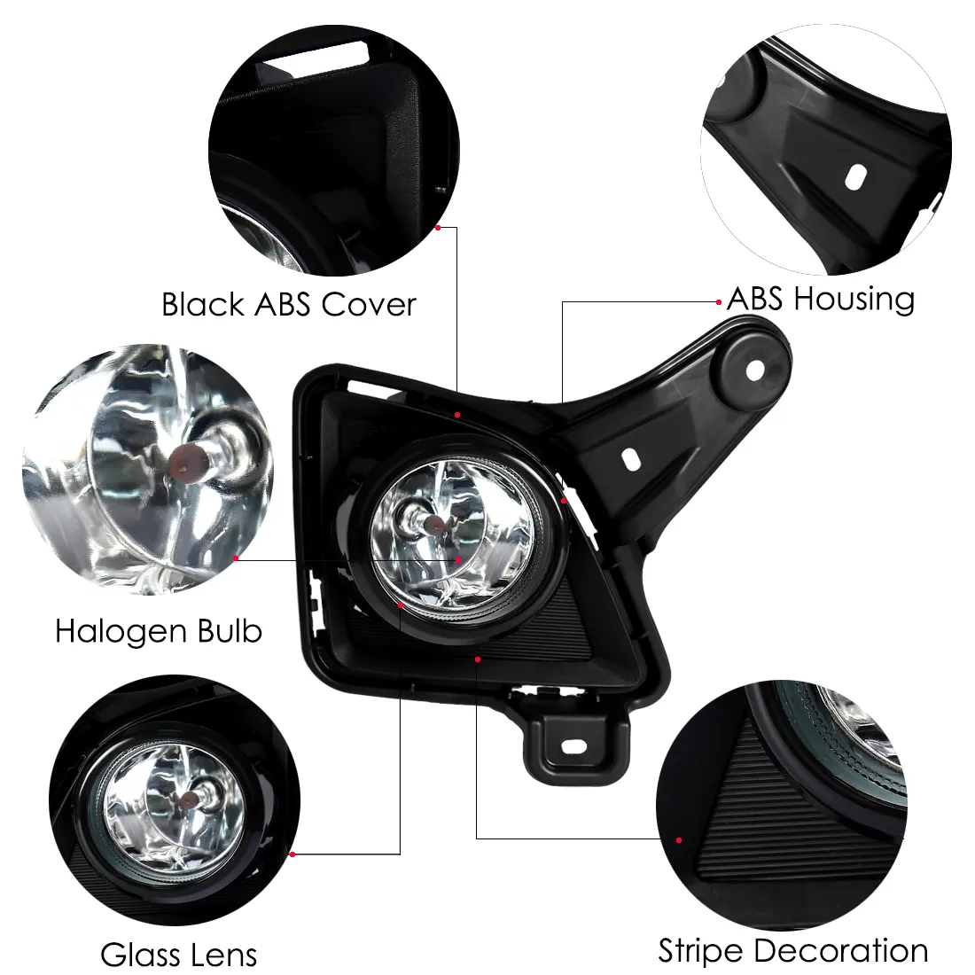 12V LED DRL vehicle fog lights for Toyota Hiace & Quantam 2012-2013 ...